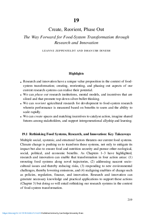 (PDF) Create, Reorient, Phase Out