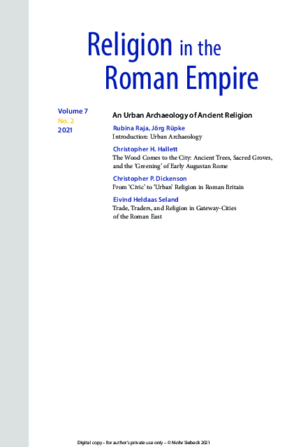 (PDF) Roman Empire Religion in the Volume 7, no. 2, An Urban ...