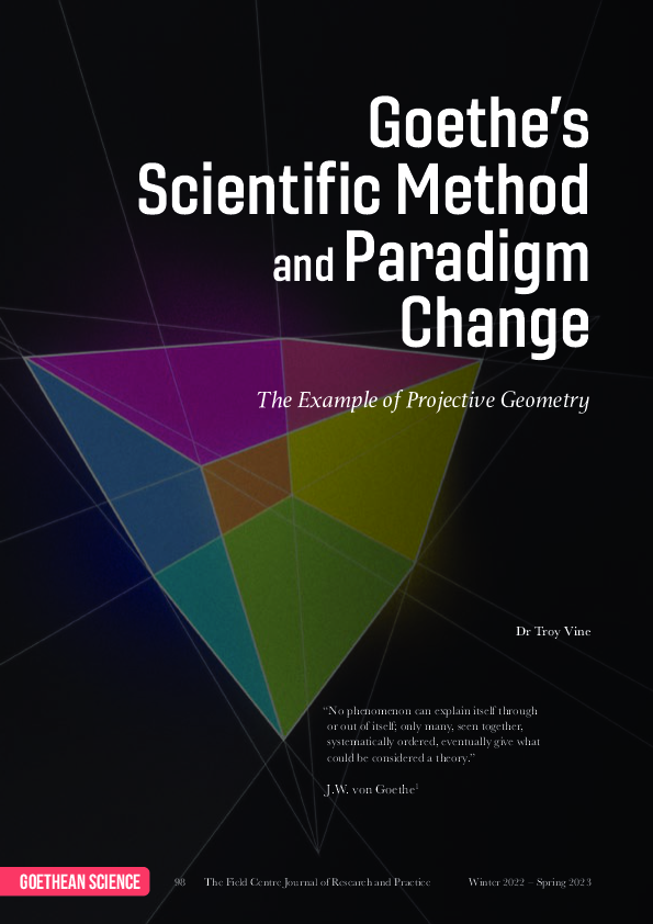 (PDF) Goethe's Scientific Method and Paradigm Change: The Example of ...