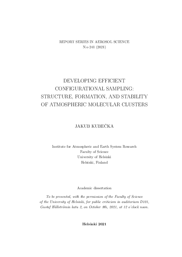 (PDF) Developing efficient configurational sampling : structure ...