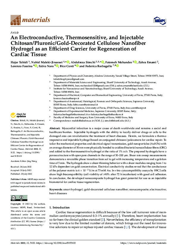 (PDF) An Electroconductive, Thermosensitive, and Injectable Chitosan ...