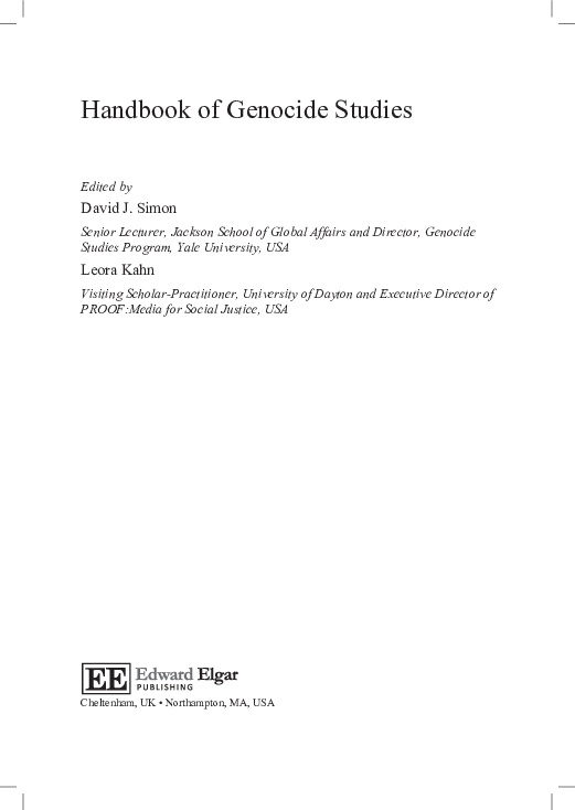 (PDF) Religion and genocide studies