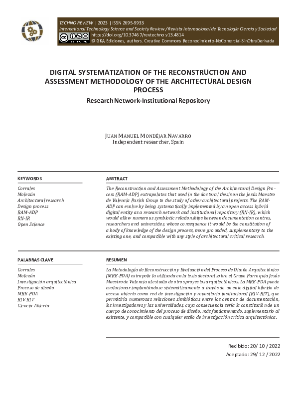 (PDF) Digital systematization of the Reconstruction and assessment ...