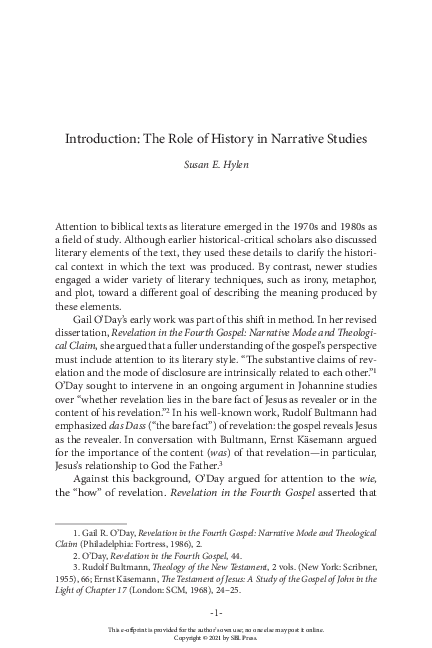 (PDF) Introduction:: The Role of History in Narrative Studies