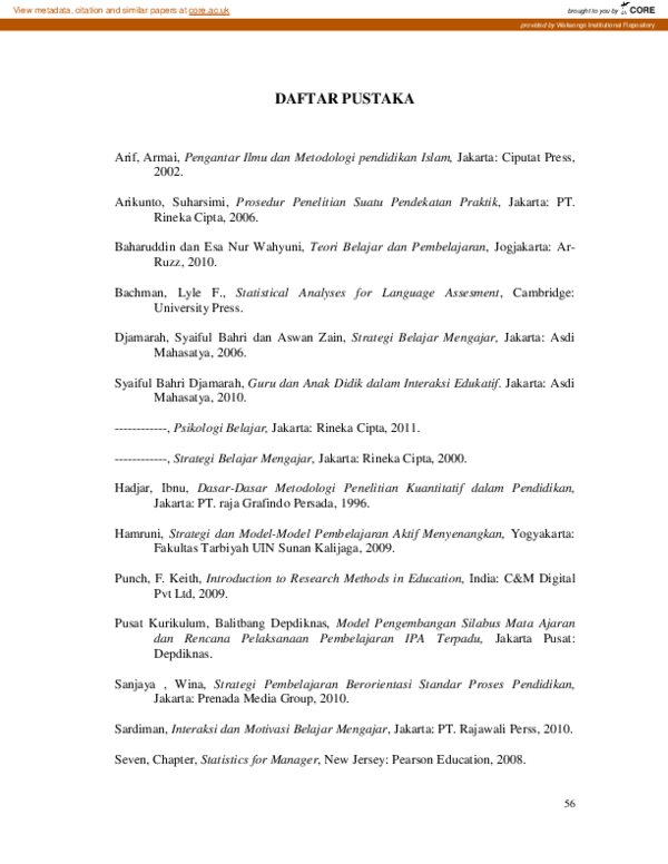 (PDF) Studi Komparasi Hasil Belajar antara Pembelajaran dengan Model ...