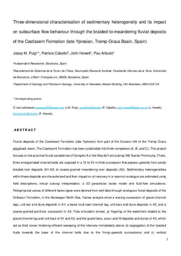 (PDF) Three-dimensional characterisation of sedimentary heterogeneity ...