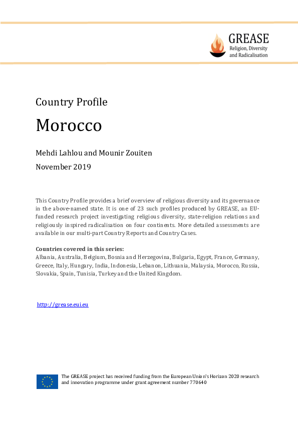 (PDF) Country profile : Morocco