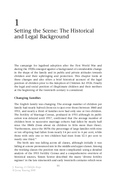 (PDF) Setting the Scene: The Historical and Legal Background | Jenny Keating - Academia.edu