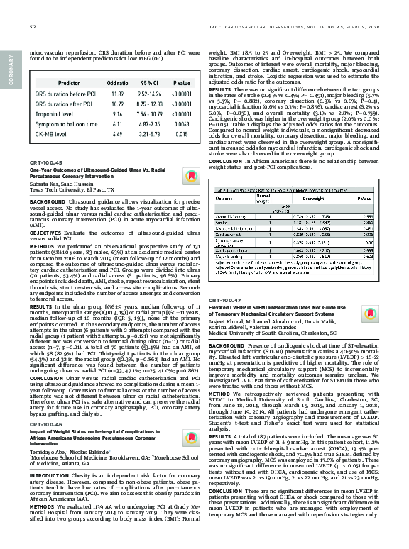 (PDF) CRT-100.47 Elevated LVEDP in STEMI Presentation Does Not Guide ...