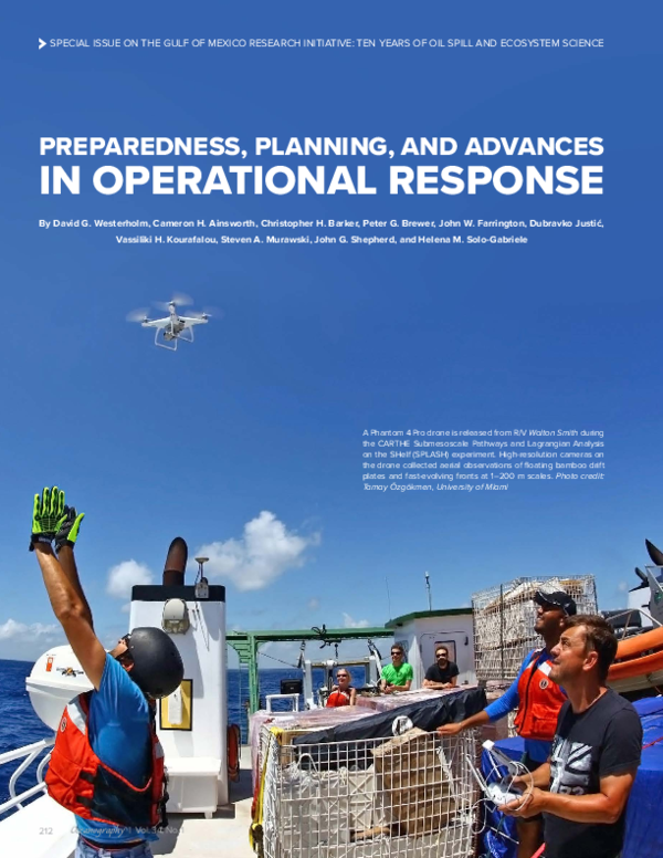 (PDF) Preparedness, Planning, and Advances in Operational Response