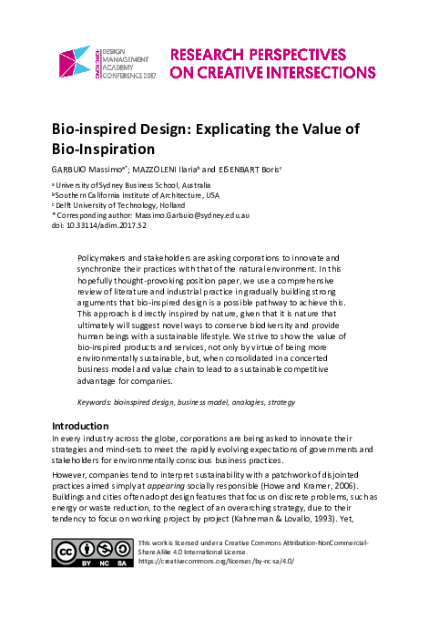 (PDF) Bio-inspired Design