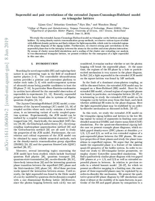 (PDF) Supersolid and pair correlations of the extended Jaynes-Cummings-Hubbard model on ...