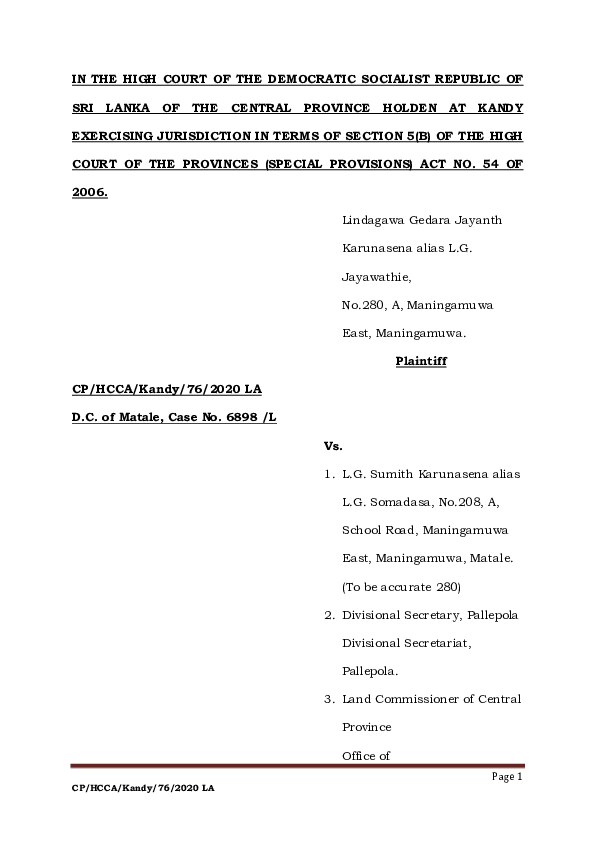 (PDF) Mandatory Injunction against Co-Owner