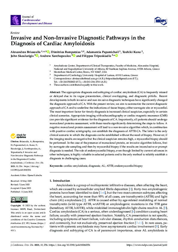 (PDF) Invasive and Non-Invasive Diagnostic Pathways in the Diagnosis of ...
