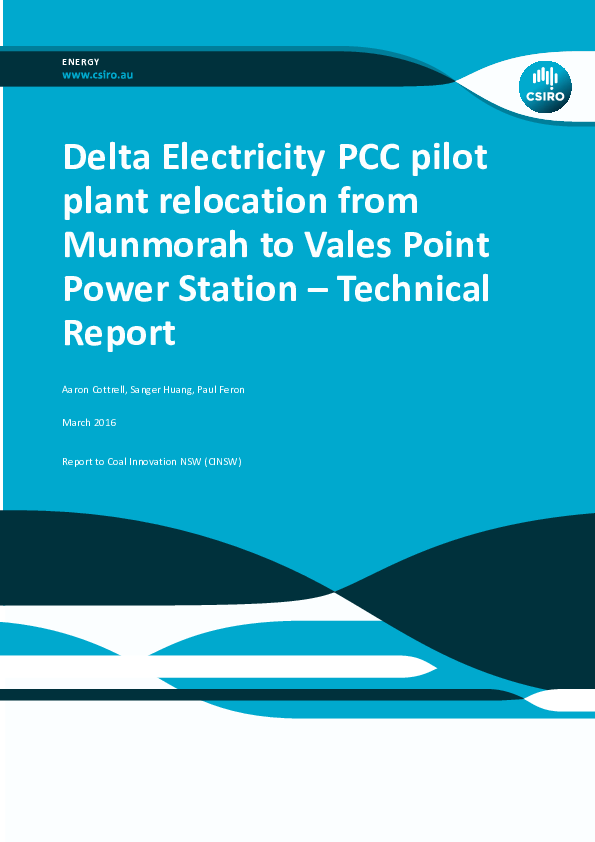 (PDF) Delta Electricity PCC pilot plant relocation from Munmorah to ...