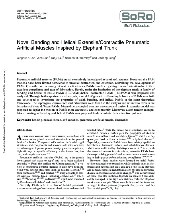 (PDF) Novel Bending and Helical Extensile/Contractile Pneumatic ...
