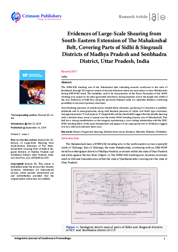 (PDF) Evidences of Large-Scale Shearing from South-Eastern Extension of ...