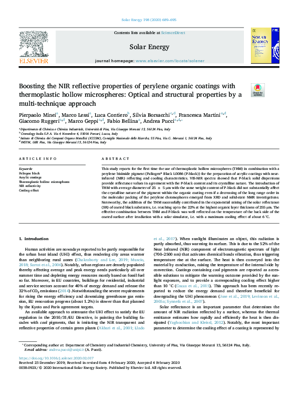 (PDF) Boosting the NIR reflective properties of perylene organic ...