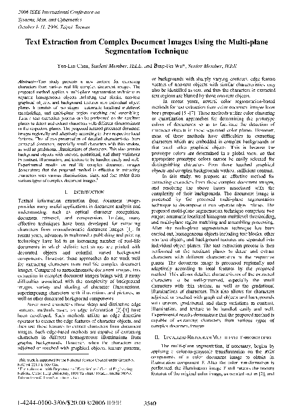 Pdf Text Extraction From Complex Document Images Using The Multi Plane Segmentation Technique