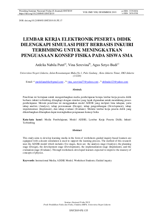 (PDF) Lembar Kerja Elektronik Peserta Didik Dilengkapi Video Animasi ...