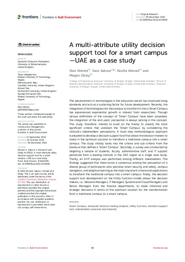 (PDF) A multi-attribute utility decision support tool for a smart ...