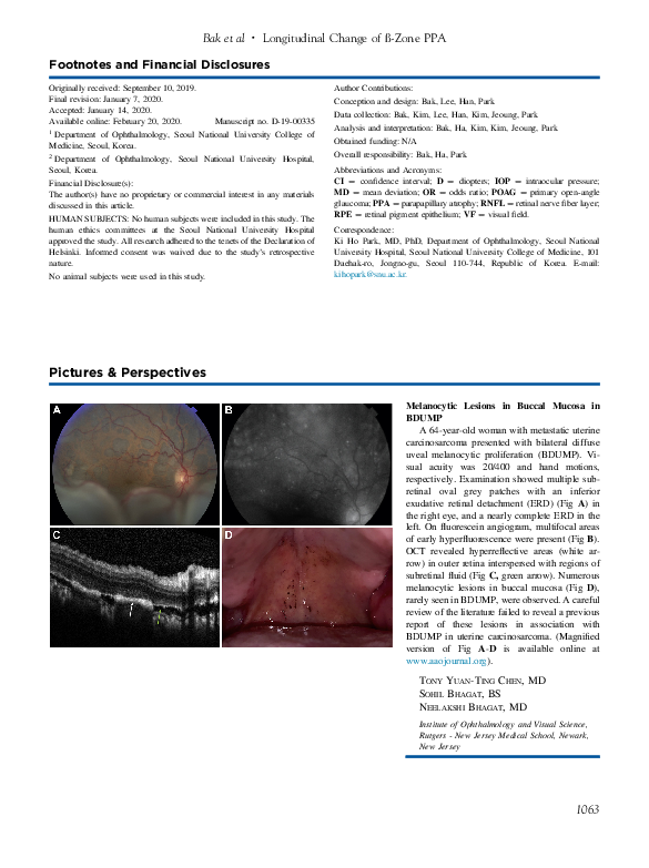 (PDF) Melanocytic Lesions in Buccal Mucosa in BDUMP