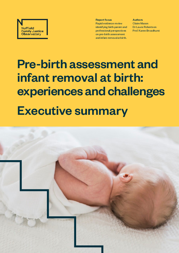 (PDF) Pre-birth assessment and infant removal at birth: experiences and ...