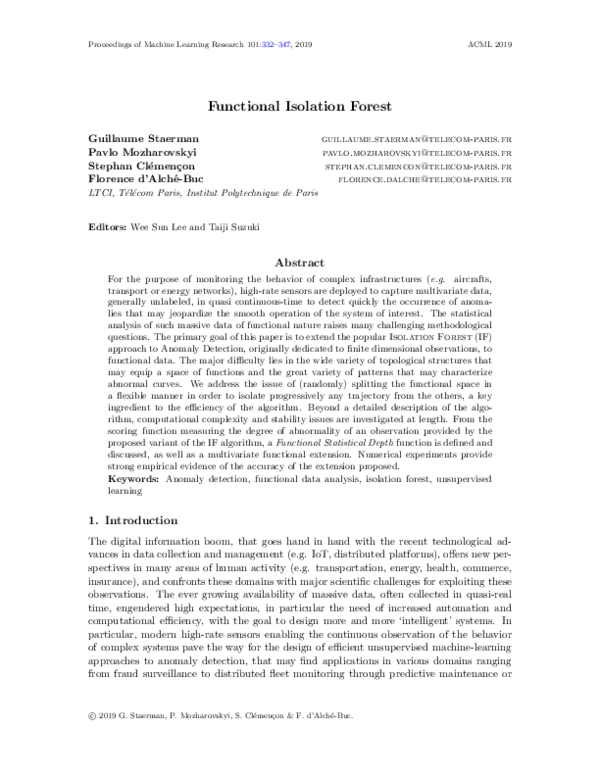 (PDF) Functional Isolation Forest