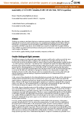 (PDF) Graphic Thinking and Digital Processes: Three Built Case Studies ...