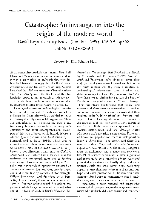 (PDF) Catastrophe: An investigation into the origins of the modern ...