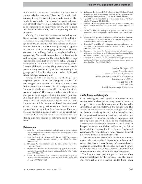 (PDF) Issels Treatment Analysis