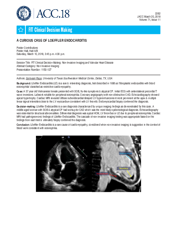 (PDF) A Curious Case of Loeffler Endocarditis | Samreen Raza - Academia.edu