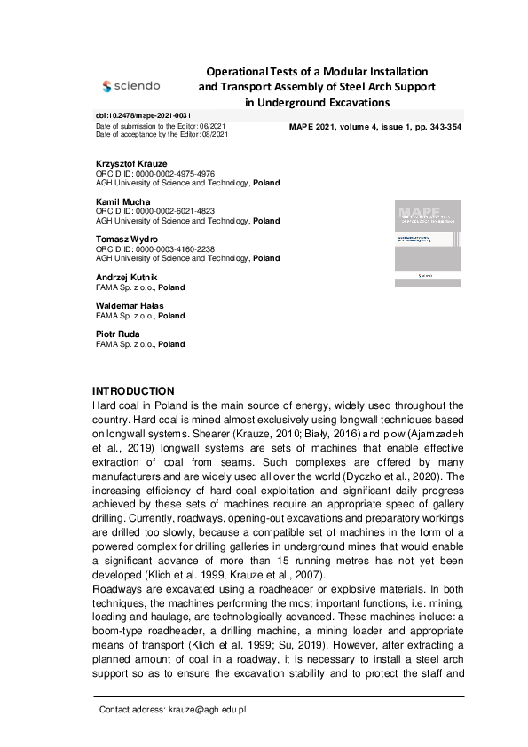 (PDF) Operational Tests of a Modular Installation and Transport ...