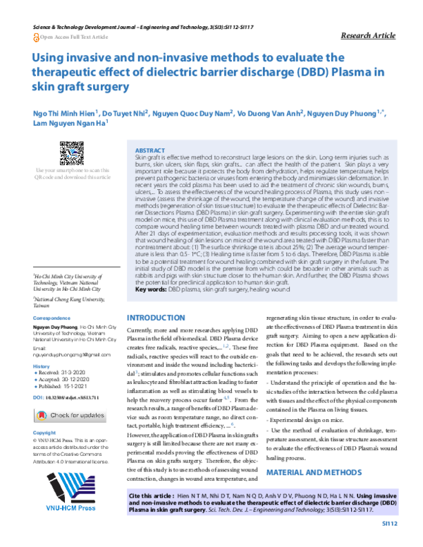 (PDF) Using invasive and non-invasive methods to evaluate the therapeutic effect of dielectric ...