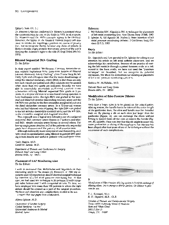 (PDF) Placement of LAP Monitoring Line