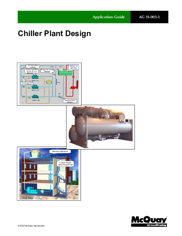 (PDF) Chiller Plant Design from McQuay