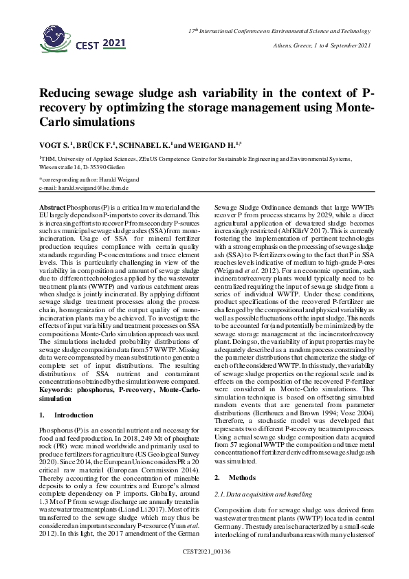 (PDF) Reducing sewage sludge ash variability in the context of P ...