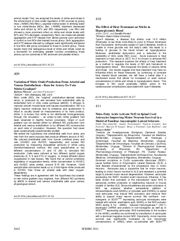 (PDF) Variation of NO Production From Arterial and Venous Endothelium ...