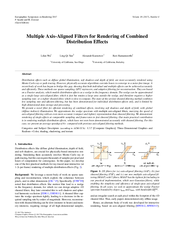 (PDF) Multiple Axis-Aligned Filters for Rendering of Combined ...