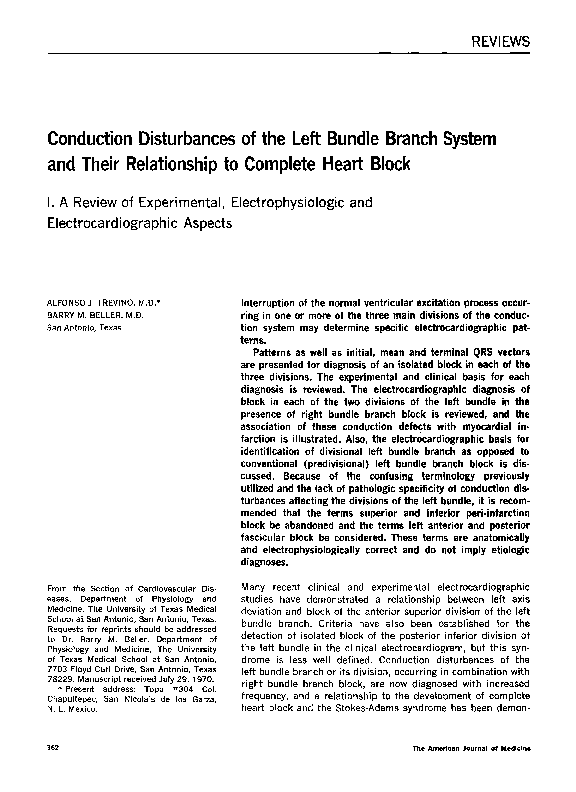 (PDF) Conduction disturbances of the left bundle branch system and ...