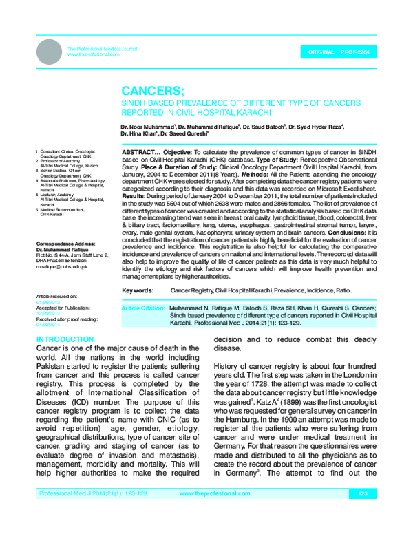 (PDF) Cancers