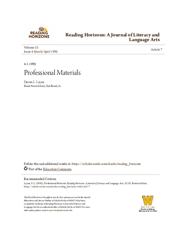 (PDF) Professional Materials