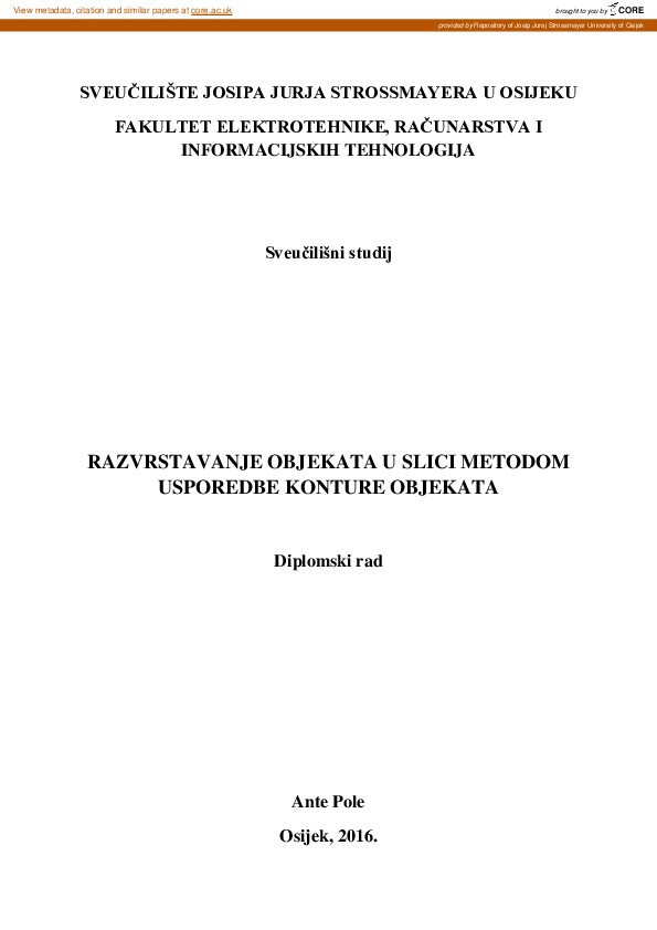 (PDF) Sorting object in the image by using object contour comparison