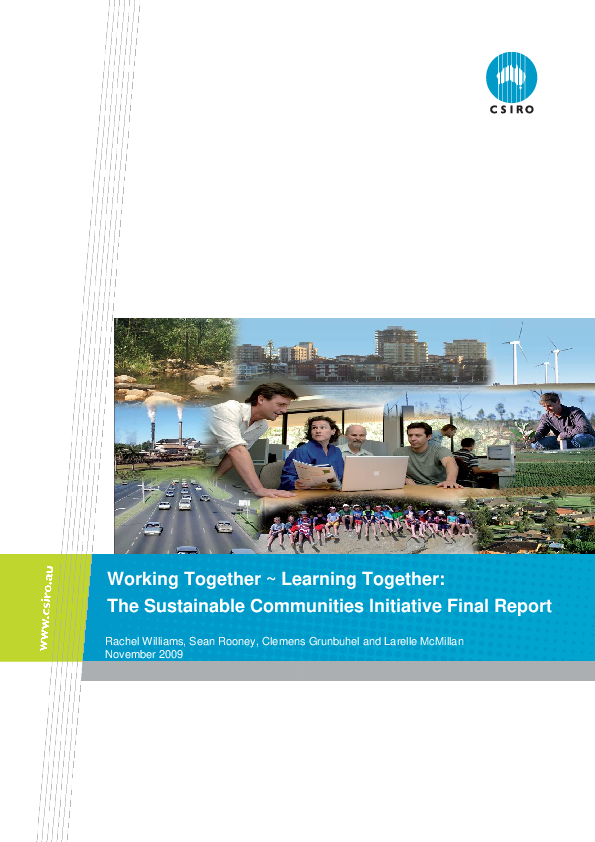 (PDF) Working Together ~ Learning Together: The Sustainable Communities ...