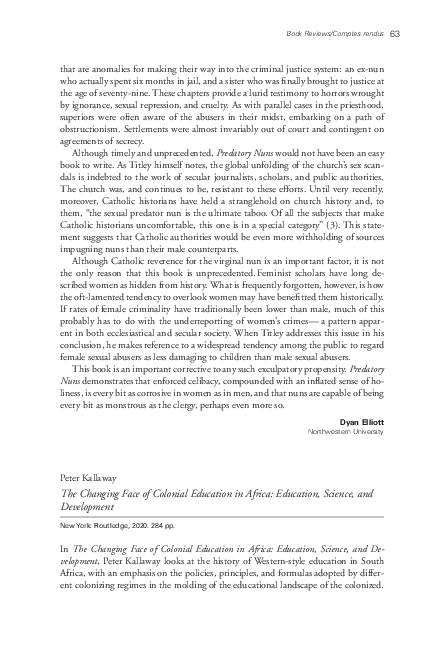 (PDF) Peter Kallaway, The Changing Face of Colonial Education in Africa ...