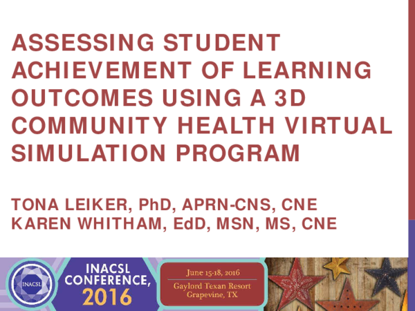 (PDF) Assessing Student Achievement of Learning Outcomes Using a 3D ...