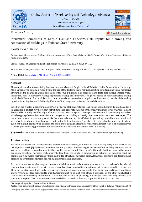 (PDF) Structural Soundness of Carpio Hall and Federizo Hall: Inputs for ...