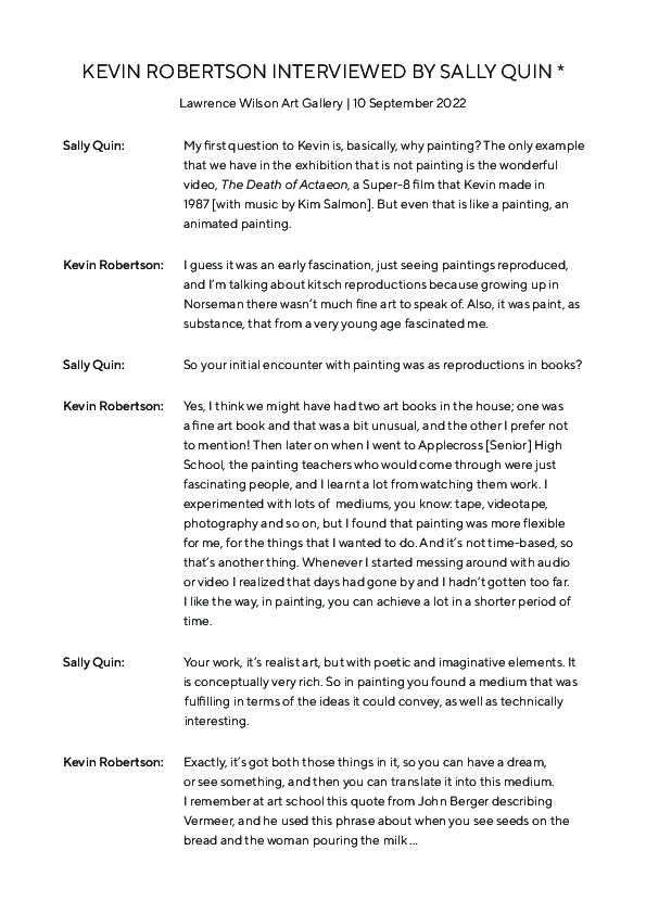(PDF) Kevin Robertson Interviewed by Sally Quin, Crawley, Lawrence ...