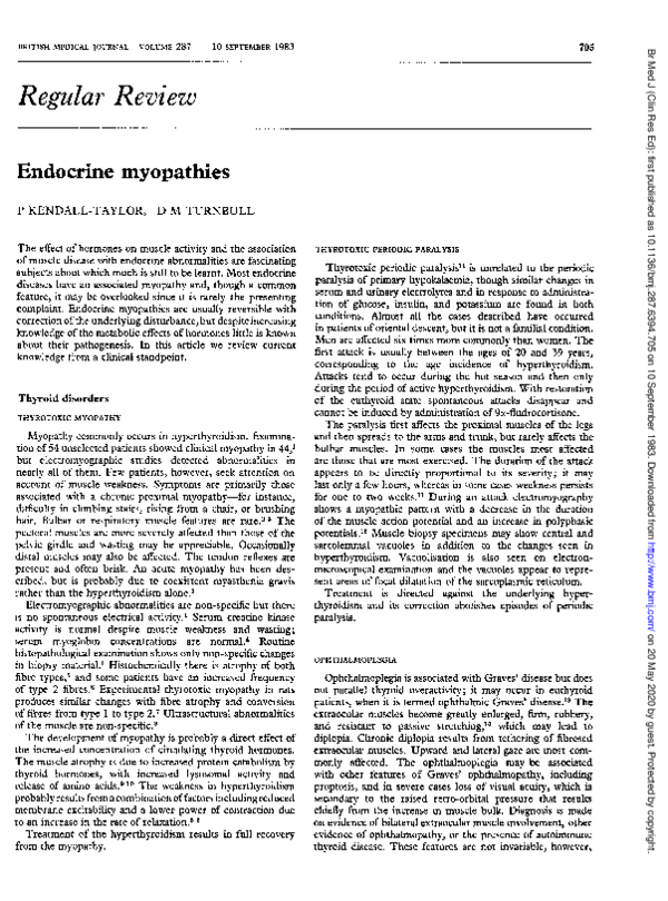 (PDF) Endocrine myopathies
