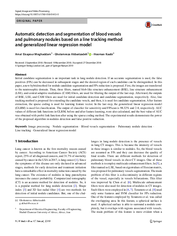 (PDF) Automatic detection and segmentation of blood vessels and pulmonary nodules based on a ...